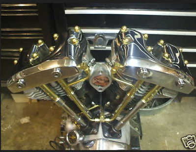 Shovelhead engine Brass Dress up Kit, hardware - Brass dress up Kit /O ...