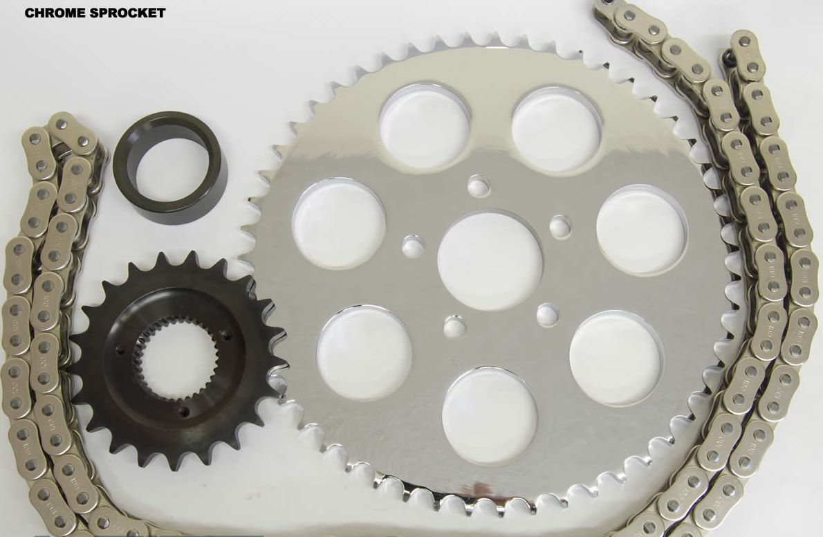 Motorcycle Offset Chain Conversion Kit- Softail, Rigid, Custom- 5 Spee ...